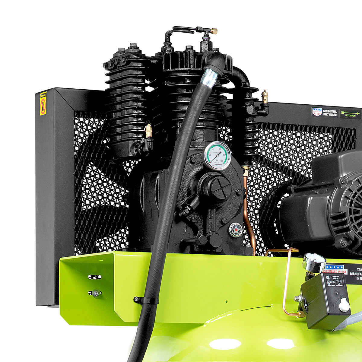 Flexzilla Pro Pressure Lube, Single Phase Stationary Air Compressors w ...