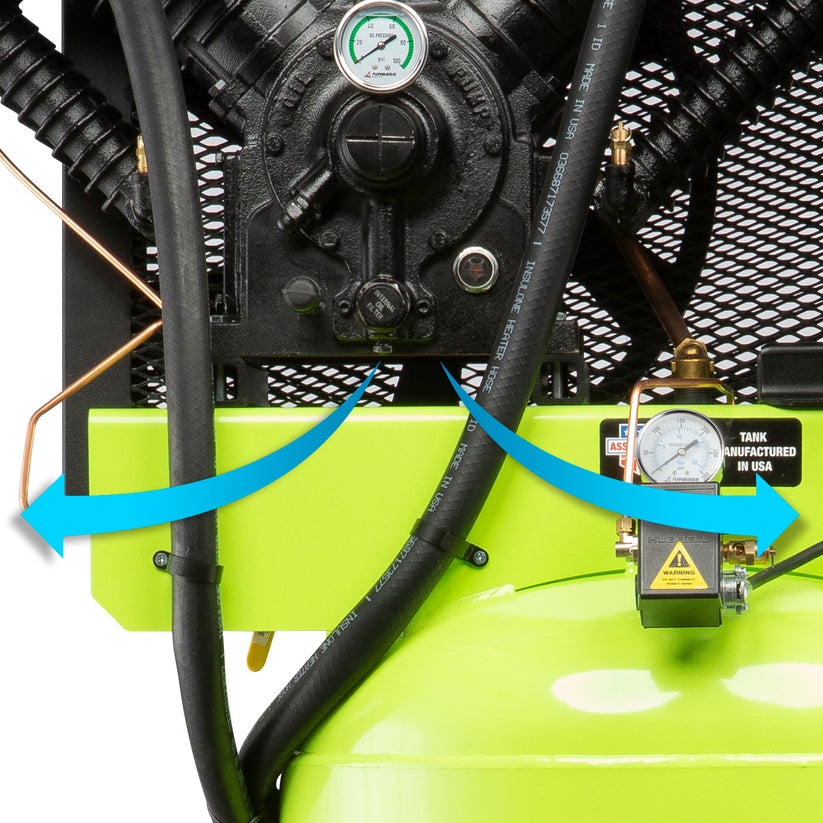 Flexzilla Pro Pressure Lube, Three Phase Stationary, Air Compressor w ...