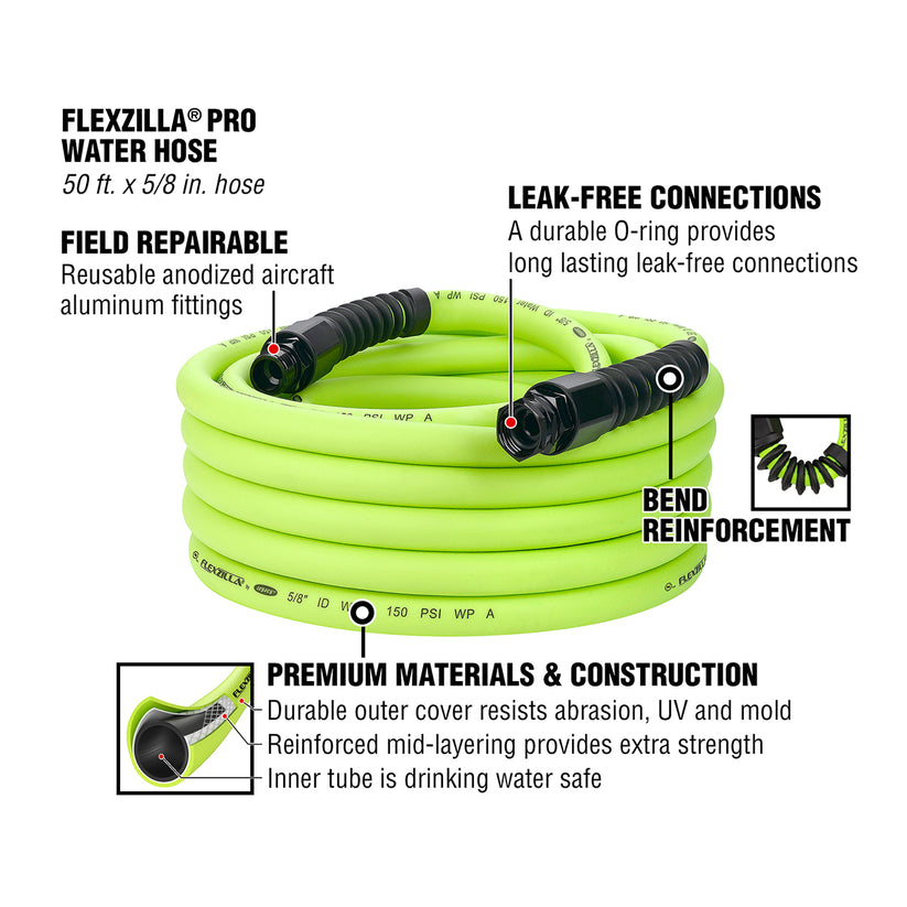 Pro Water Hose - 5/8in – Flexzilla.com